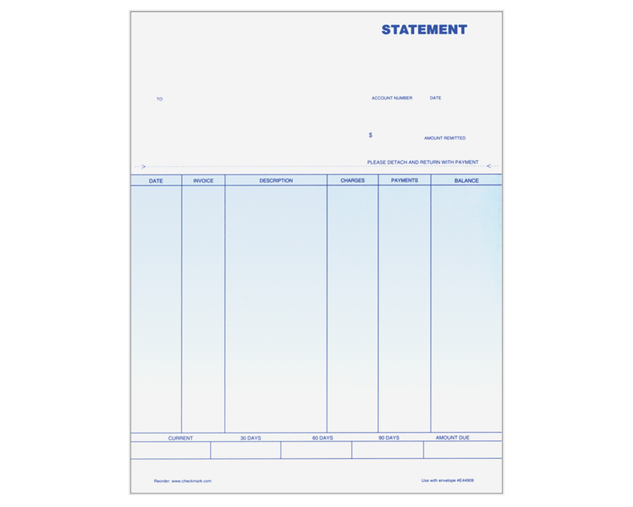 Blank Statements | CheckMark Online Store